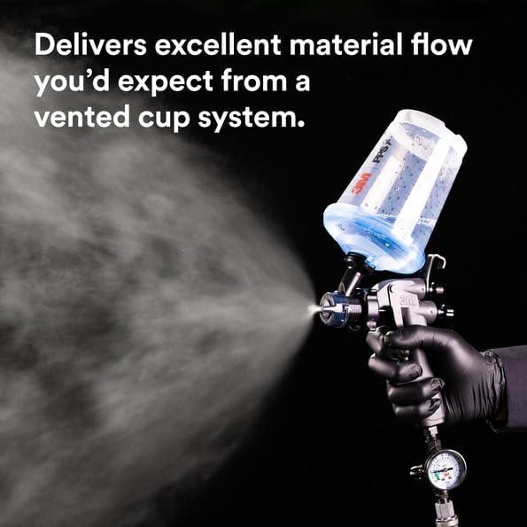 3M PPS Series 2.0 Vented Spray Cup Lids, 26265, for Large/Standard Size ...