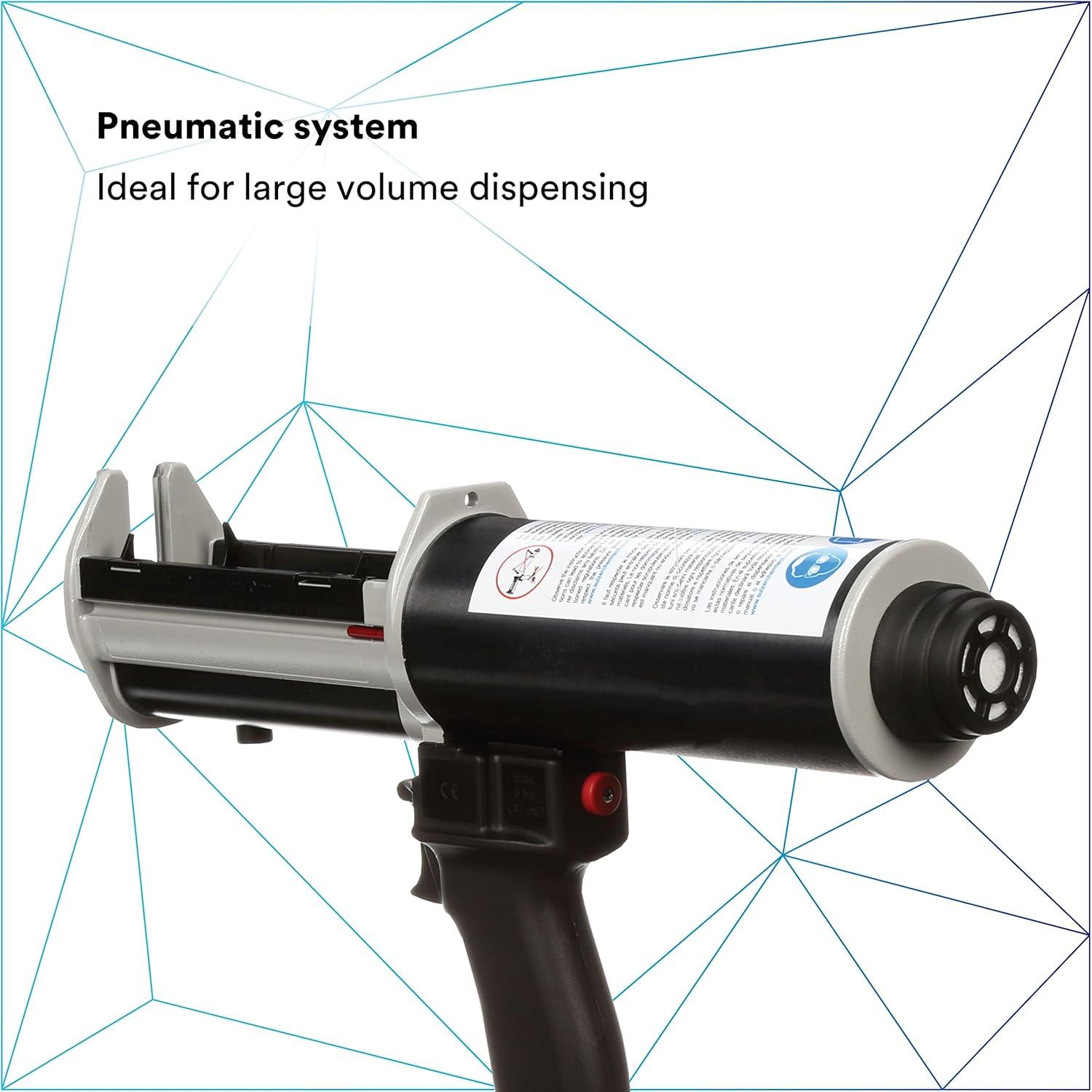 3M Single Cartridge Applicator Gun with Regulator, 39000, Pneumatic ...