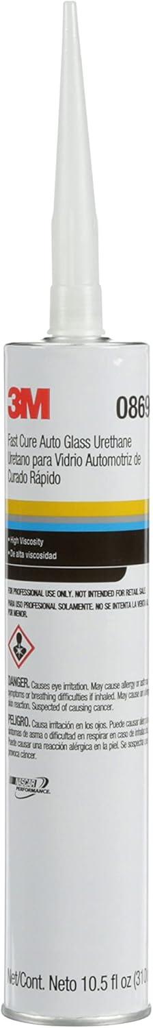 3M Fast Cure Auto Glass Urethane, 08690, 10.5 fl oz Cartridge , White ...