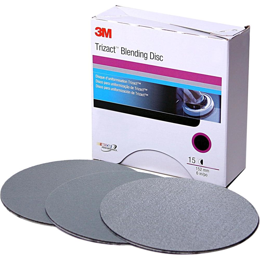 3M Trizact Hookit Blending Disc 443A, 02091, 3 in, P1000, 15 discs per ...